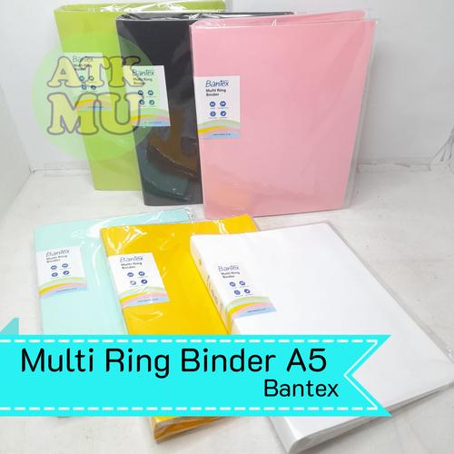 Jual Bantex Multi Ring Binder A5 Trendy 20 Hole Pastel + Bonus Lengkap ...