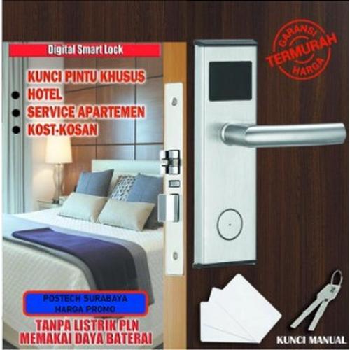 Jual SMART DOOR LOCK + KEY [KARTU/KUNCI] GAGANG PINTU AKSES KONTROL ...