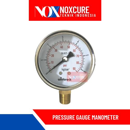 Jual Pressure Gauge Wiebrock Manometer Boiler Setrika Uap 4 6 10 BAR ...
