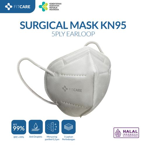 Jual Fitcare Masker Medis KN95 Earloop Box isi 10 pcs - White - Jakarta ...
