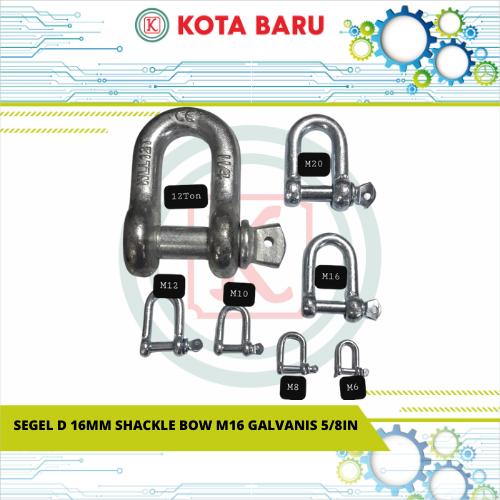 Jual SEGEL D 16MM SHACKLE BOW M16 GALVANIS 5/8IN - Kota Cilegon - Kota ...