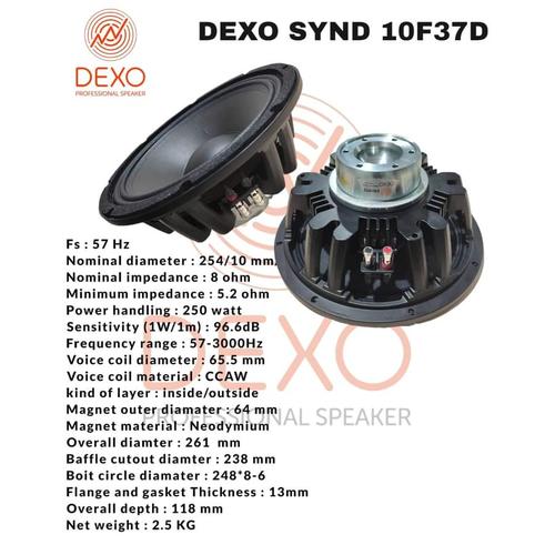 Jual SPEAKER DEXO 10 INCH NEODYUM SYND 10F37D SPEAKER DEXO SYND 10F37D ...