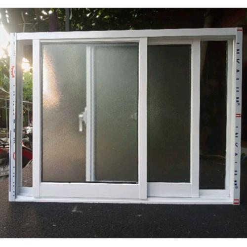 Jual jendela geser/ jendela sliding almunium 60 cm x 60 cm - Putih ...