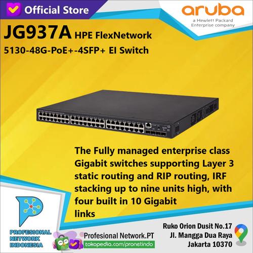 Promo HP 5130-48G-PoE+-4SFP+ EI Switch /JG937A - HP 5130 EI Switches ...