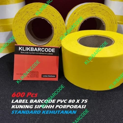Jual PVC BARCODE UK 80 X 75 KUNING SIPUHH PORPORASI STANDARD KEHUTANAN ...