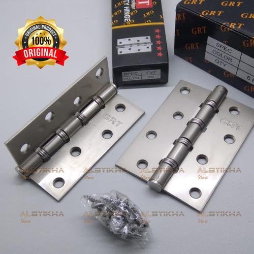 Jual Engsel Tebal 4 " Inch / Engsel Pintu Jendela Silver/Engsel Bearing ...