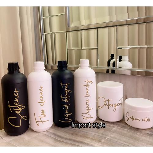Jual botol 1Liter HITAM PUTIH GOLDNEW Aesthetic tempat sabun liquid ...