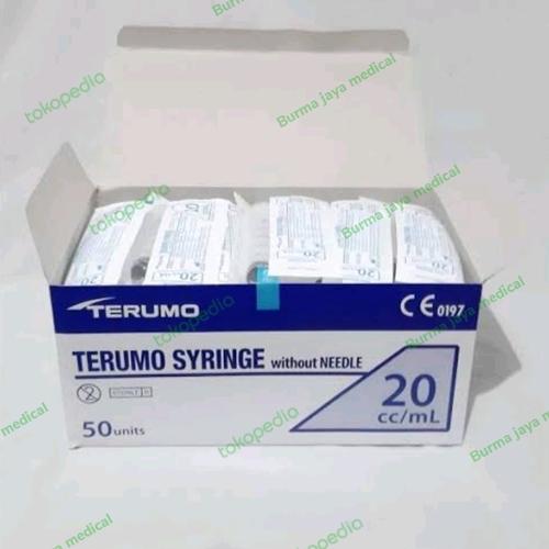 Jual spuit 20cc terumo , syringe withoud needle terumo/ 50's - 1pc ...