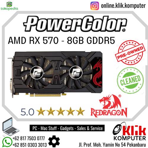 Jual VGA Powercolor Power Color AMD Radeon RX 570 RX 580 8GB RX570 ...