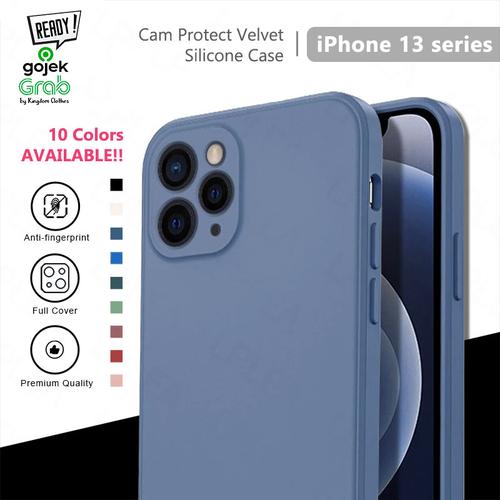 Jual iPhone 13/Pro/Pro MAX - Full Protection Camera Velvet Silicone ...