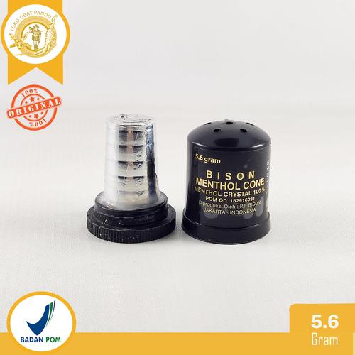 Jual BISON MENTHOL CONE (5.6 GRAM) / MENTHOL CRYSTAL 100% - Kota ...