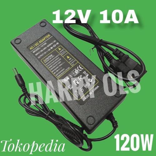 Jual ADAPTOR 12V 10A / AC ADAPTER 12V 10A For lampu LED strip, LED ...
