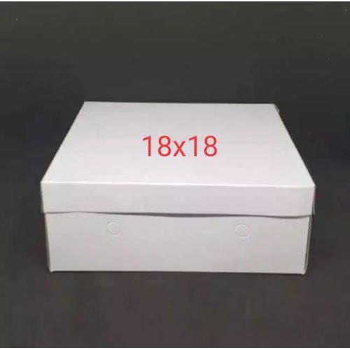 Jual Box Nasi Dus Nasi 18x18 20x20 Putih Polos Kotak Karton Makanan ...