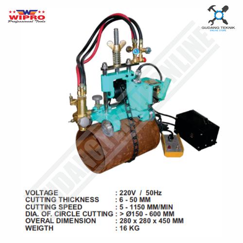 Jual Mesin Potong Gas AUTOMATIC Pipa Besi WIPRO CG2-11D / Pipe Cutter ...