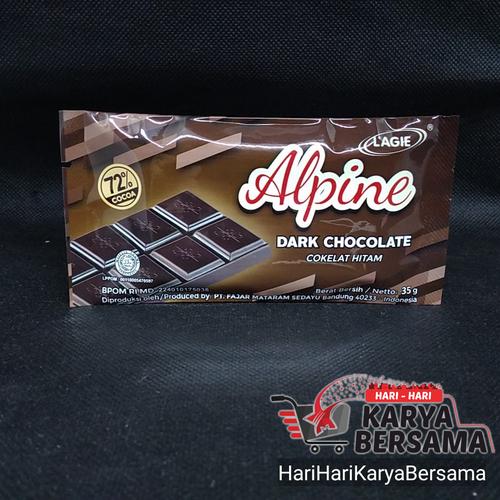 Jual LAGIE ALPINE DARK CHOCOLATE BATANG 35GR - Kota Medan ...