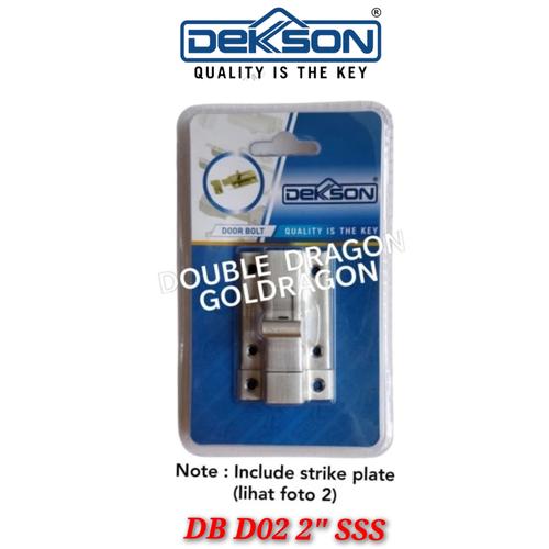 Jual Door Bolt Dekkson DB D02 2" SSS (Grendel Slot Dekkson 2") - Jakarta Utara - DOUBLE DRAGON ...
