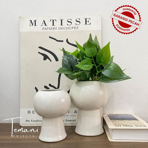 Jual Vas Bunga Cantik/ Dekorasi Bunga Estetik / Putih/ Nordic - Lana ...