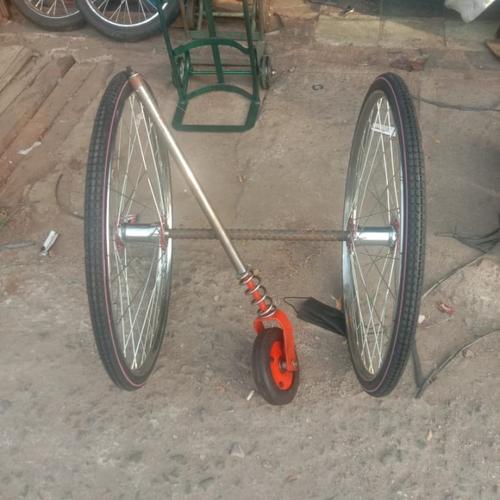 Jual roda gerobak becak dan roda belakang roda gletrek 300kg - Jakarta ...