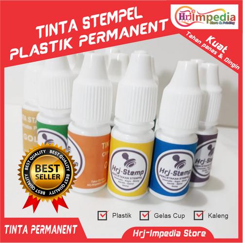 Jual Tinta stempel permanen premium | Tinta stempel plastik permanent ...