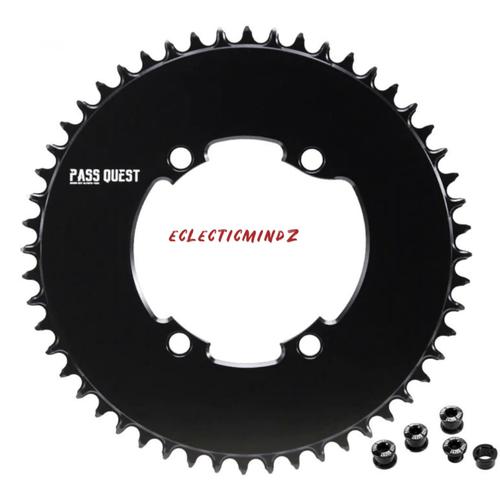 Jual pass quest chainring with bolts round BCD 110 shimano R 7000 R ...