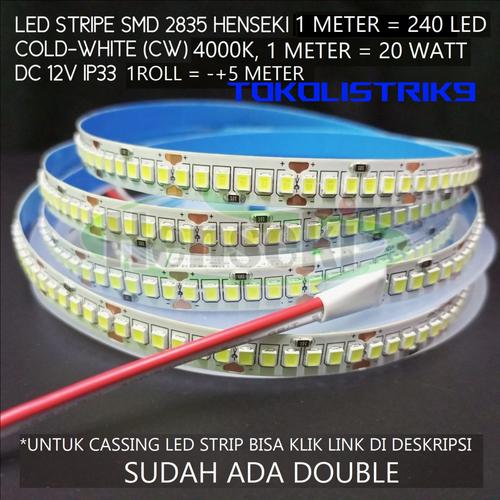 Jual LED Strip 2835 DC 12v IP33 240LED/LED Strip 2835 CW (4000K ...