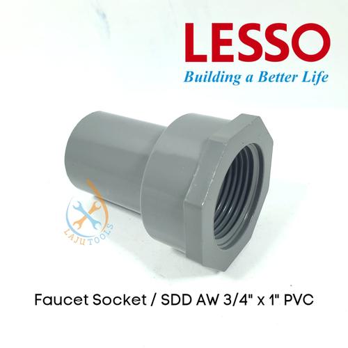 Jual LESSO Socket Drat Dalam AW 3/4" x 1" / Faucet Socket / SDD - Kota ...