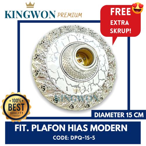 Jual FITTING LAMPU PLAFON HIAS MODERN DPQ-1S-5 TEMPAT LAMPU KINGWON ...