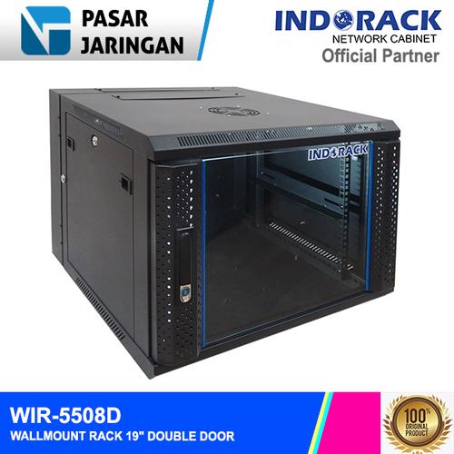 Jual INDORACK 19" Wallmount Rack 8U WIR5508D Double Door - Jakarta ...