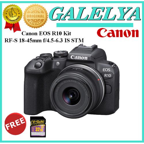 Jual Canon EOS R10 / EOS R 10 Kit RF-S 18-45mm f/4.5-6.3 IS STM ...