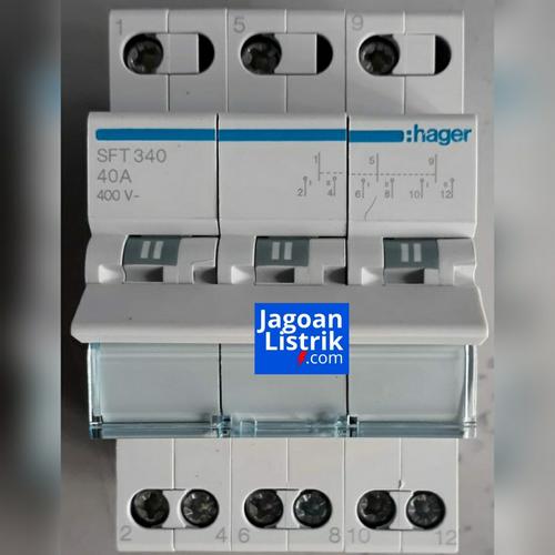 Jual MCB COS PLN Genset On Off Hager 3P 40A Change Over Switch Hager ...