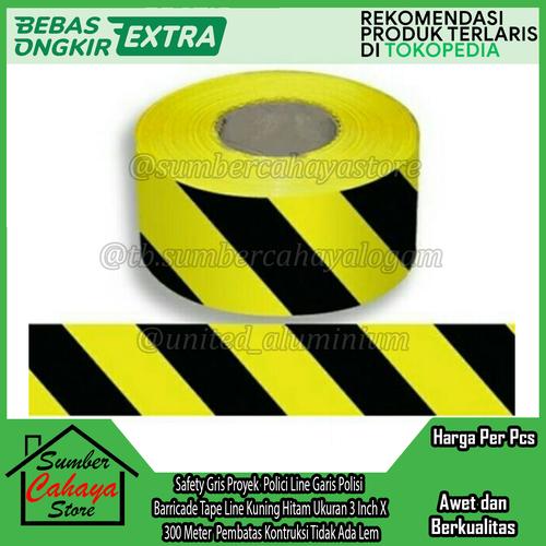Jual Safety Garis Proyek Police Line Gris Polisi Barricade 3Inch X ...