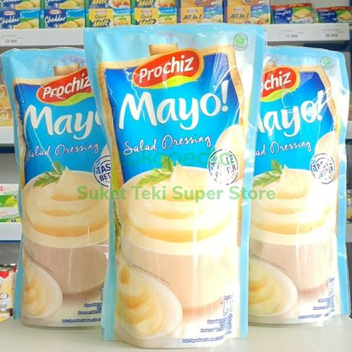 Jual Prochiz Mayo Salad Dressing Mayonaise 1kg / 1 Liter Pouch Refill ...