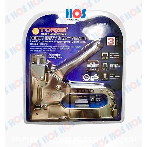 Jual STAPLER TEMBAK STAPLER GUN 3 WAY HEAVY DUTY TORA TR SG3414 - Kota ...