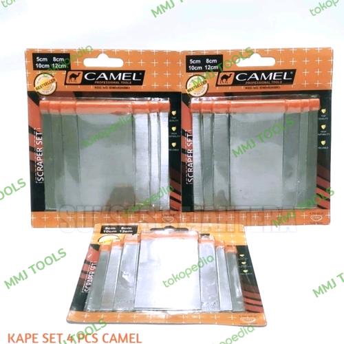 Jual Kape set CAMEL 4 pcs - CAMEL Scraper set - CAMEL kape dempul set ...