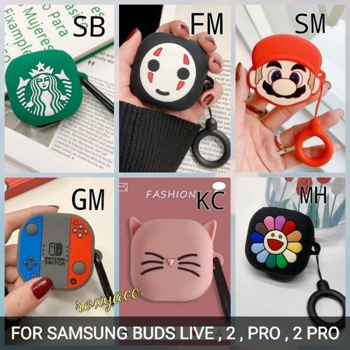 Jual case Samsung buds 2 buds live buds pro 2pro softcase silicon motif ...