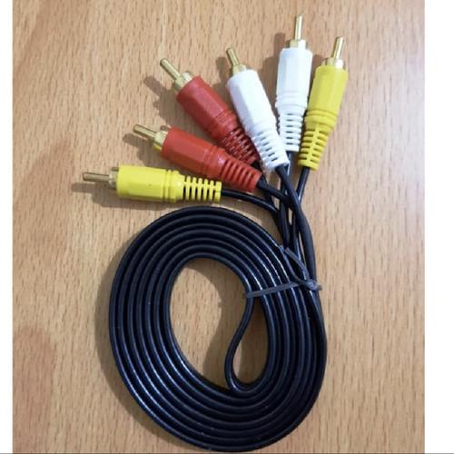 Jual KABEL RCA 3m ke AV 3METER MERAH PUTIH KUNING DVD SPEAKER TO TV ...