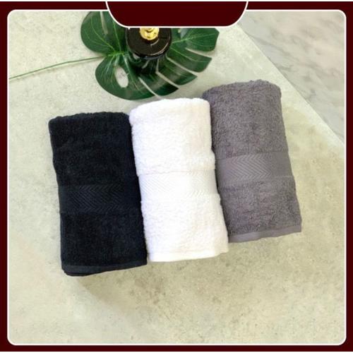 Jual handuk sport pijat salon 35x80 super cotton hitam / abu / putih ...