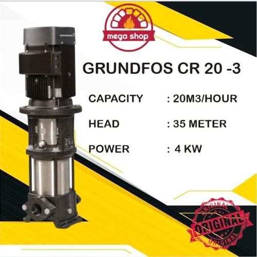 Jual GRUNDFOS CR 20-3, Vertical Multistage Pump, Transfer Pump,Jockey ...