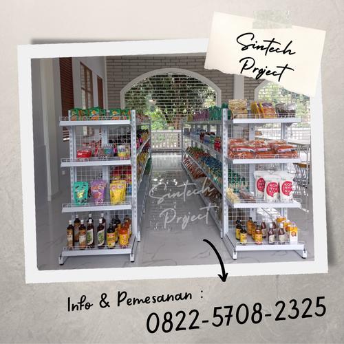 Jual Rak Minimarket - Rak Supermarket Putih - Rak Warna Putih Minimalis ...