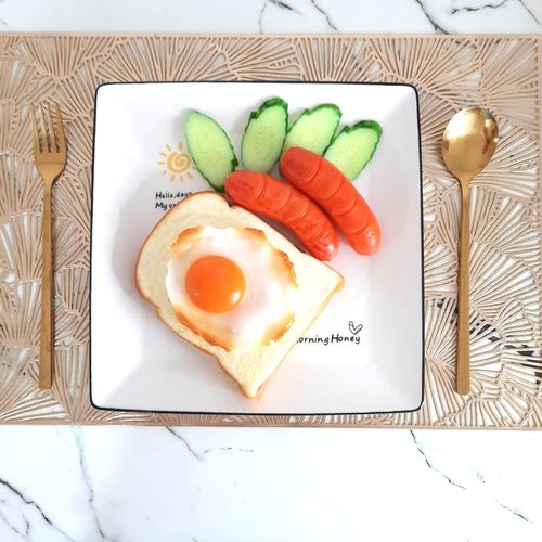 Jual Set Roti Tawar Sosis Telur Imitasi MakananPalsu Dekorasi Bakery ...