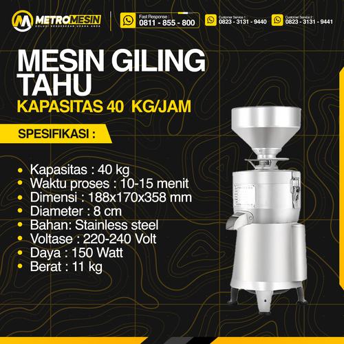 Jual Mesin Giling Tahu Metro Mesin 40 Kg - Kab. Malang - PT. Metro ...