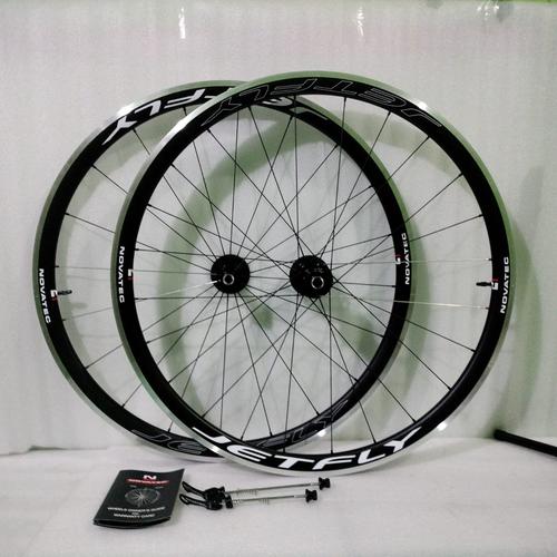 Jual wheelset roadbike novatec jetfly 700c 700 c 20 24 hole rimbrake ...