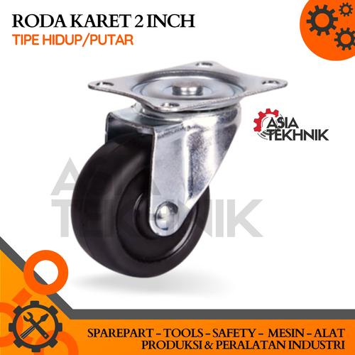 Jual Roda Karet 2 Inch Tipe Hidup Putar Kapasitas 35 kg - Jakarta Pusat ...