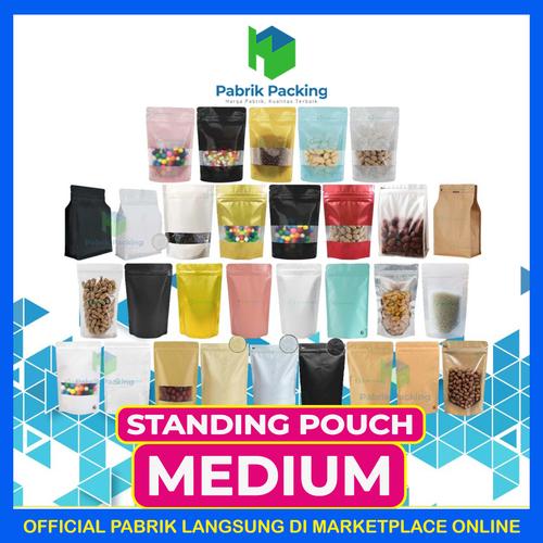 Jual Plastik Kemasan MEDIUM 14cm DELKOCHOICE Standing Pouch Sealer ...