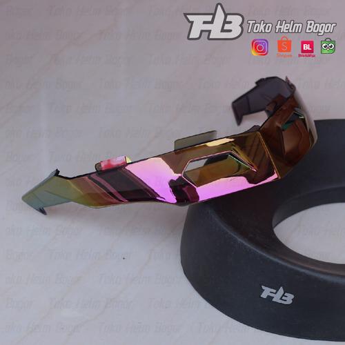 Jual spoiler KYT TT Course RTF warna irridium RED GOLD - Kab. Bogor ...