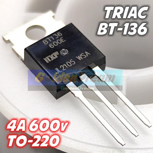Jual Triac BT136-600E BT 136 600 BT136-600 4A 600V TO-220 BT 136-600E ...