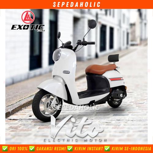 Jual Sepeda Motor Listrik EXOTIC VITO Electric E Bike 1000 Watt - Putih ...