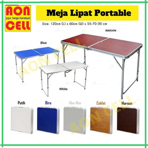 Jual Meja Lipat Koper Portable Outdoor Foldable Table Meja Jualan Kaki ...