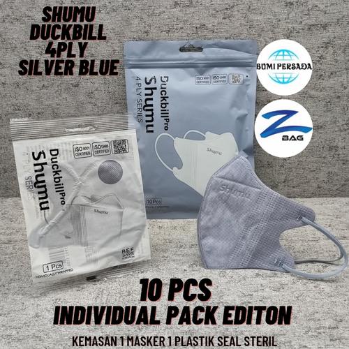 Jual Shumu Masker Duckbill 4ply Earloop 4 ply Sensi Garis Hidung isi 10 ...
