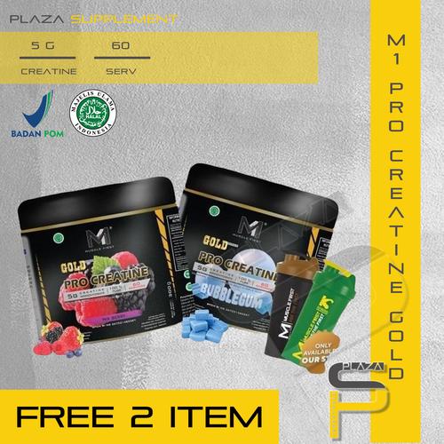 Jual M1 muscle first pro gold creatine 300 gram creatine monohydrate ...